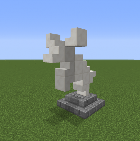 High Elven Stag Statue - Blueprints for MineCraft Houses, Castles ...