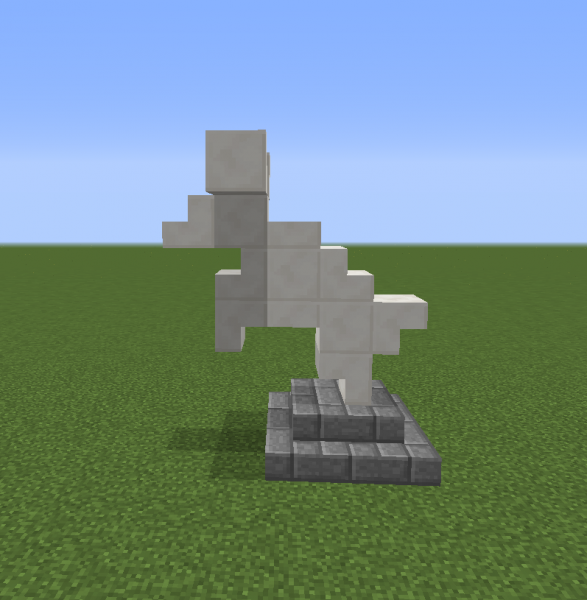 High Elven Stag Statue - Blueprints for MineCraft Houses, Castles ...