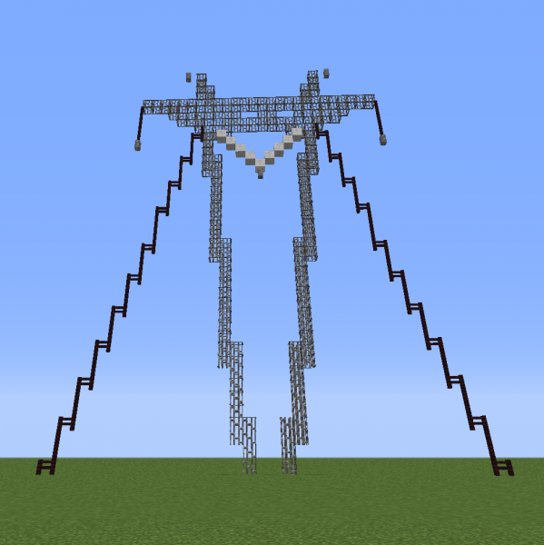 High Voltage Transmission Tower 1 - Blueprints for MineCraft Houses ...