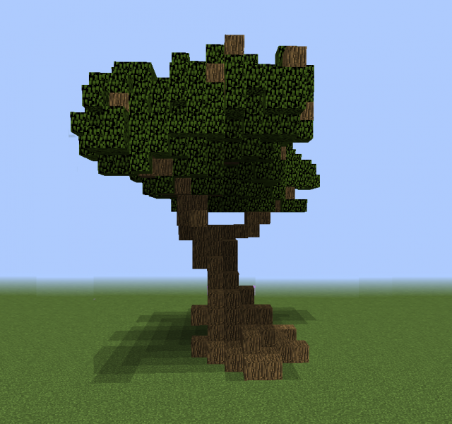 Small Normal Tree 3 Blueprints For MineCraft Houses Castles Towers Small Normal Tree 3 Blueprints For MineCraft Houses Castles Towers