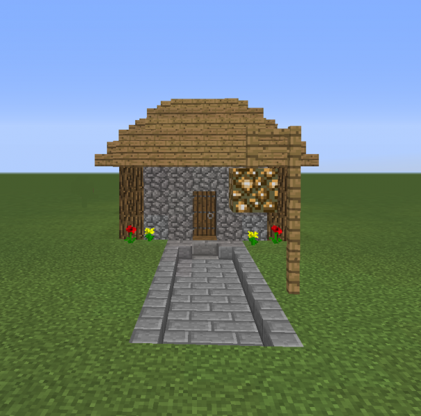 Village Small Cottage 1 - Blueprints for MineCraft Houses, Castles ...