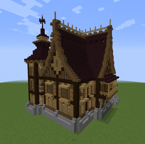 Vintage Victorian Mansion 1 - Blueprints for MineCraft Houses, Castles ...